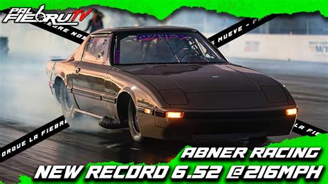 ABNER RACING MAZDA RX7 2 ROTORES TURBO NEW RECORD 6 52 216MPH