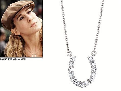 Carrie Bradshaw Celebrity Inspired Horseshoe Necklace Sex And The City