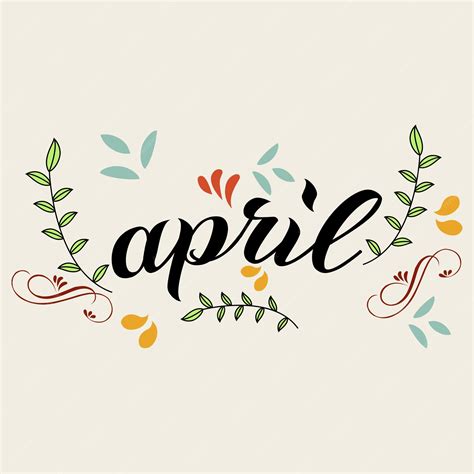 Premium Vector Lunar Desighello April April Month Vector With