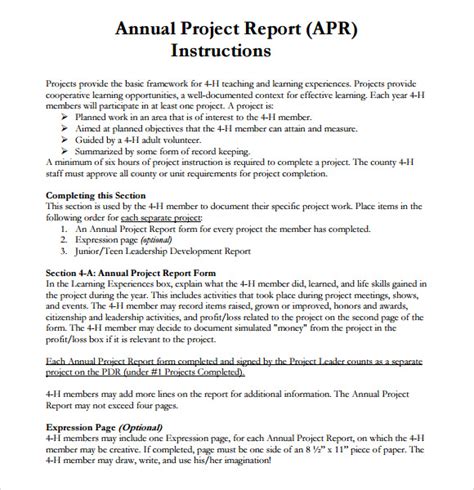 10 Project Report Templates Download For Free Sample Templates
