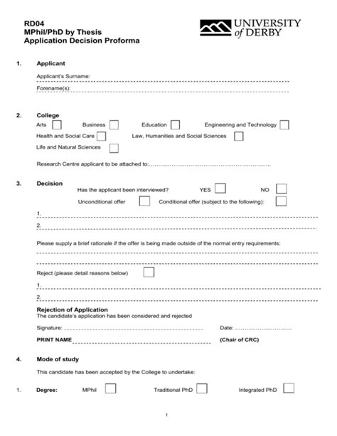 Rd04 Mphil Phd By Thesis Application