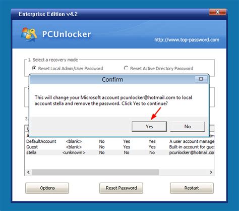 Administrator Password Reset
