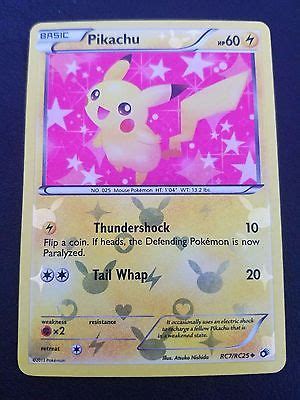 PIKACHU RC7 RC25 Radiant Collection Holo Legendary Treasures Pokemon