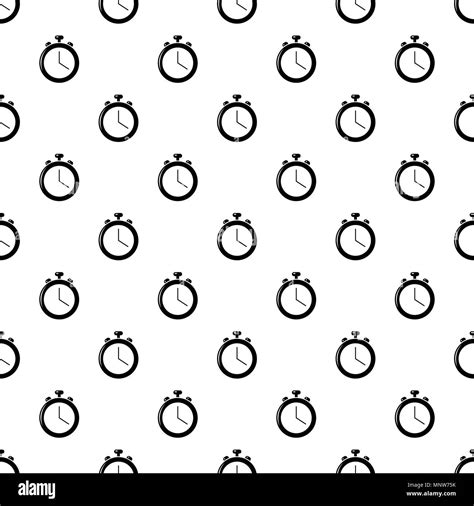 Stopwatch Pattern Vector Seamless Stock Vector Image And Art Alamy