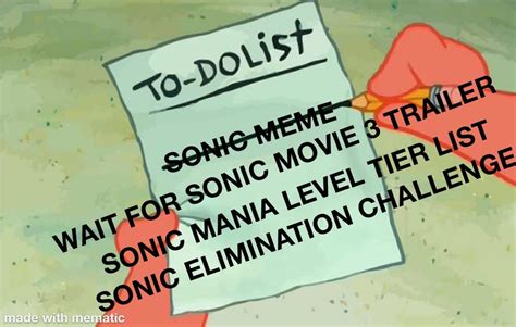 Posting Sonic 3 Memes Till The Trailer Comes Out Day 4 R Sonicthehedgehog