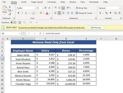 How To Remove Read Only From Excel File