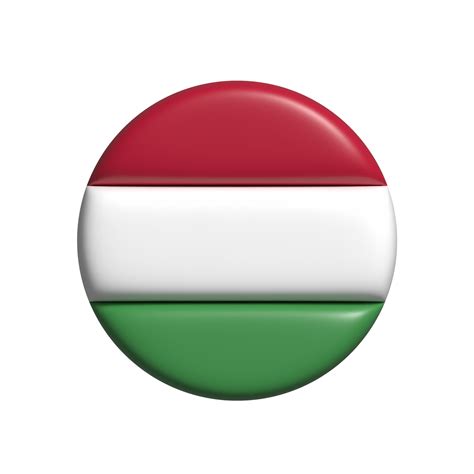 Free Hungary Circular Flag Shape 3d Render 22287307 PNG With