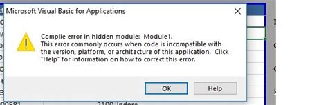 Compile Error In Hidden Module Module 1 Software And Applications