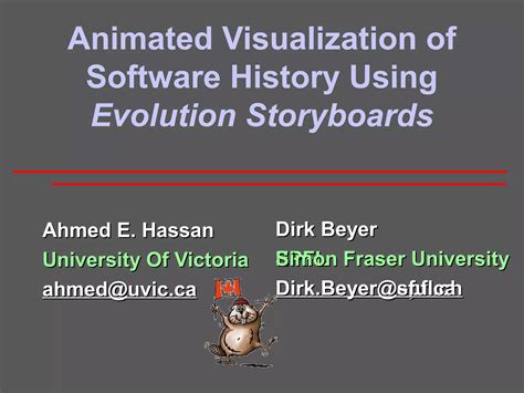 Animated Visualization Of Software History Using Software Evolution Storyboards Ppt