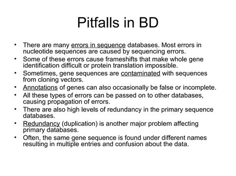 Biological Databases Ppt