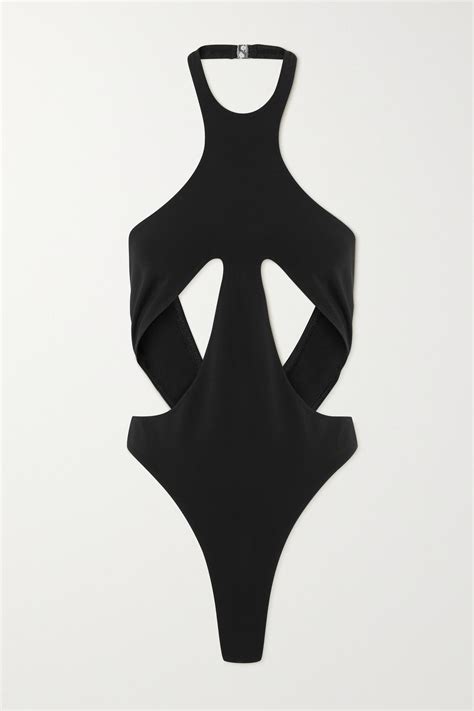 Mugler Badeanzug Mit Cut Outs In Schwarz Lyst De