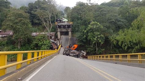Un Día Después Del Colapso Así Se Ve El Puente Sobre El Río La Vieja