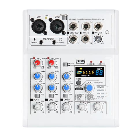 E Studio Channel Mini Audio Mixer Analog To Digital Audio Mixer