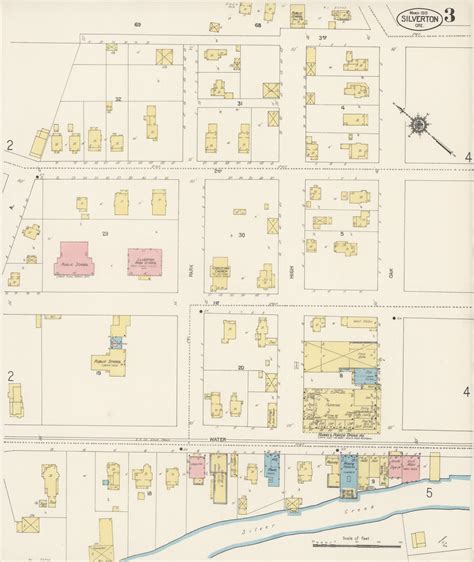 Sanborn Fire Insurance Map From Silverton Marion County Oregon 1915