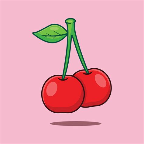 Cherry Cartoon Vector Illustration 26785982 Vector Art At Vecteezy