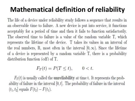 Basic Reliability Mathematics Pptx