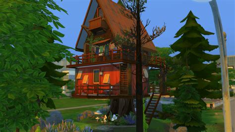Made Another Tiny House This Time A Tiny Tree House Its In Ts4