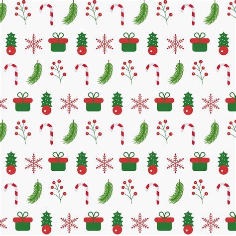 Premium Vector Beautiful Christmas Seamless Pattern New Year Decoration