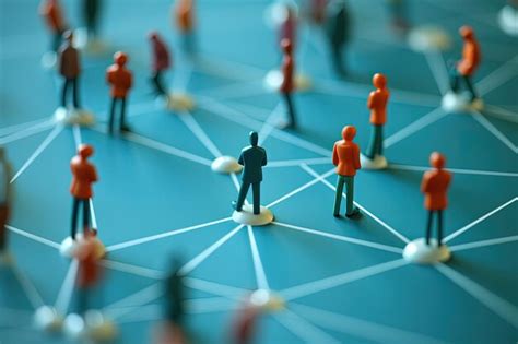 Premium Photo Connection Network People Icons Internet And