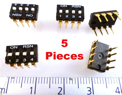 RSN Way DIP Switch Gold Pins Pieces OMS Rich Electronics