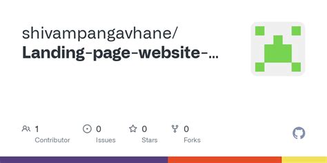 GitHub Shivampangavhane Landing Page Website Using Html Css And Javascript