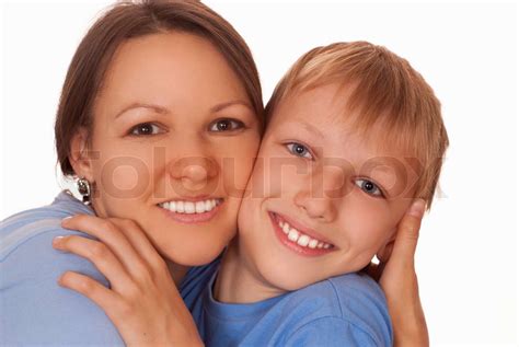 Mutter Mit Ihrem Sohn Stock Bild Colourbox