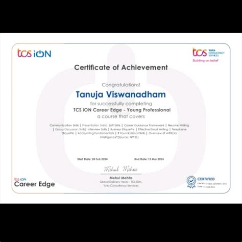 Tanuja Viswanadham On Linkedin Tcsion Tcs Tcsion Careeredge