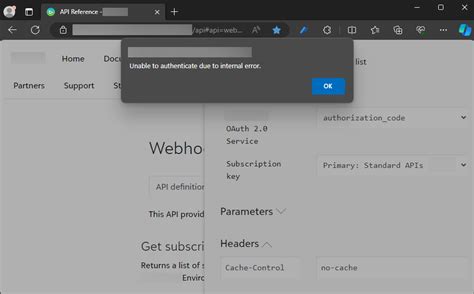 Test Console Oauth 20 Authorization Code Authorization Unable To