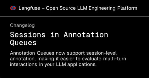 Sessions In Annotation Queues Langfuse