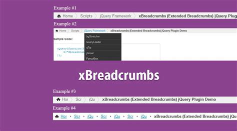 Xbreadcrumbs Extended Breadcrumbs Jquery Plugins