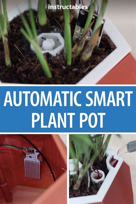 automatic smart plant pot diy 3d printed arduino self watering