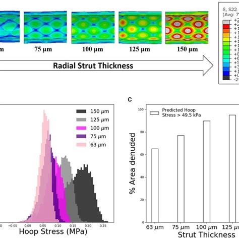 Increasing Stent Strut Thickness Increases Predicted Arterial Download Scientific Diagram