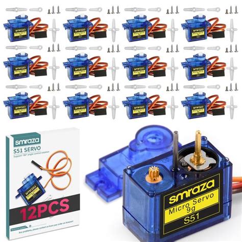 Micro Servo Motor Sg90 9g 12 Unidades Ideal Para Robôs Carros