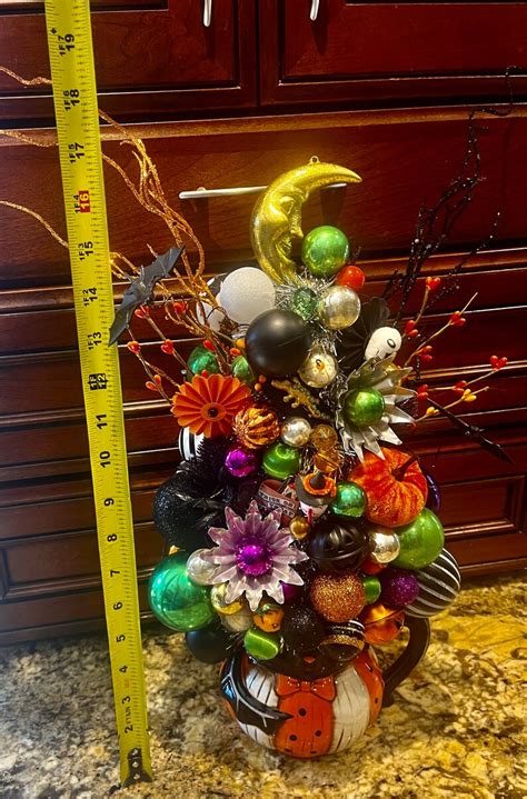 Halloween Cat Assemblage With Vintage Elements Etsy