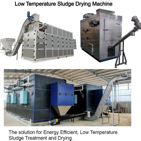 Air Source Power Low Temperature Sludge Dryer For Municipal Sludge