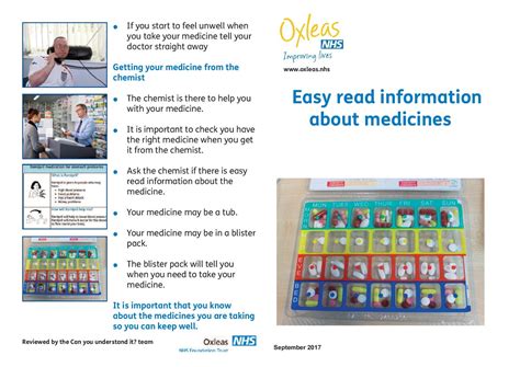 Adult Learning Disability Service Of Oxleas Nhs Foundation Trust Easy Read Leaflets From The