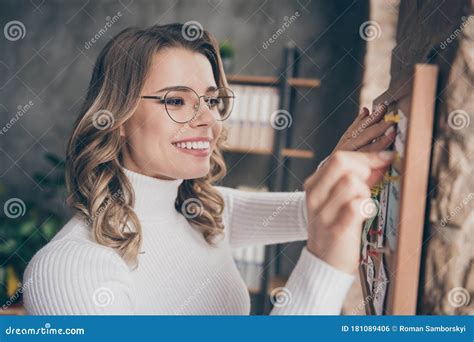 Close Up Portrait Of Her She Nice Attractive Lovely Cute Smart Clever