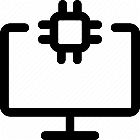 Computer Processor Technology Icon Download On Iconfinder