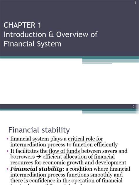 Chap 1 Financial System Pdf Banks Islamic Banking And Finance