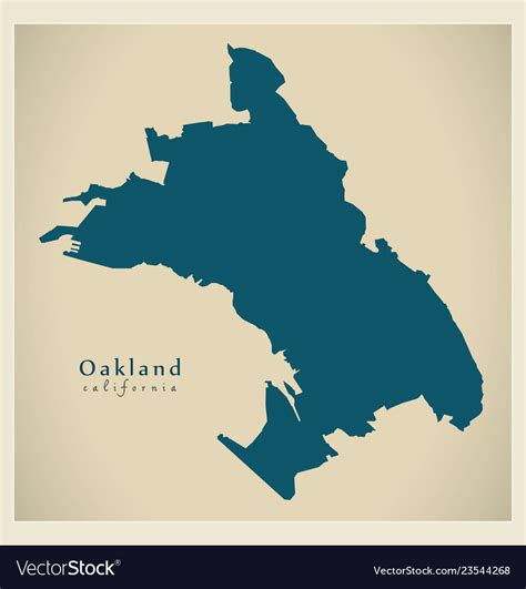 Oakland California State Map