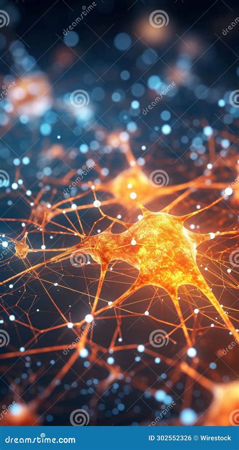 Ai Generated Neuronal Network Stock Illustration Illustration Of