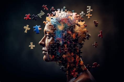 Premium AI Image A Man With A Puzzle That Says Puzzle Pieces On It