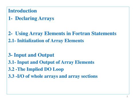 Ppt Programming For Nuclear Engineers Lecture 6 Arrays Powerpoint