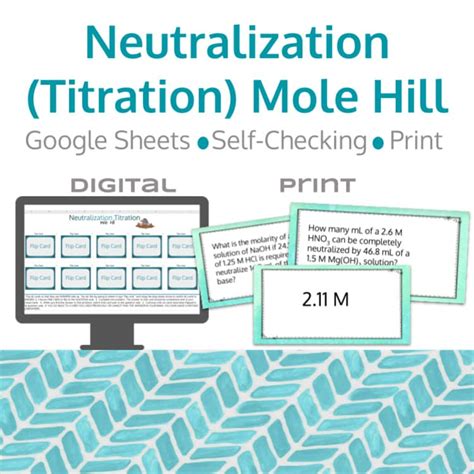 Chemistry Neutralization Titration Calculation Mole Hill Domino Partner