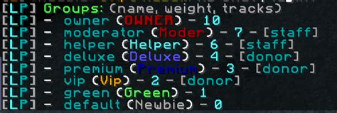 Multiple Prefixes With Chatex 16 · Issue 1420 · Luckpermsluckperms