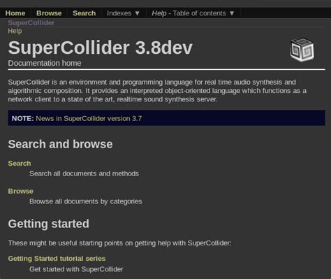 Screenshots Of Sc In Action Creative Process Scsynth