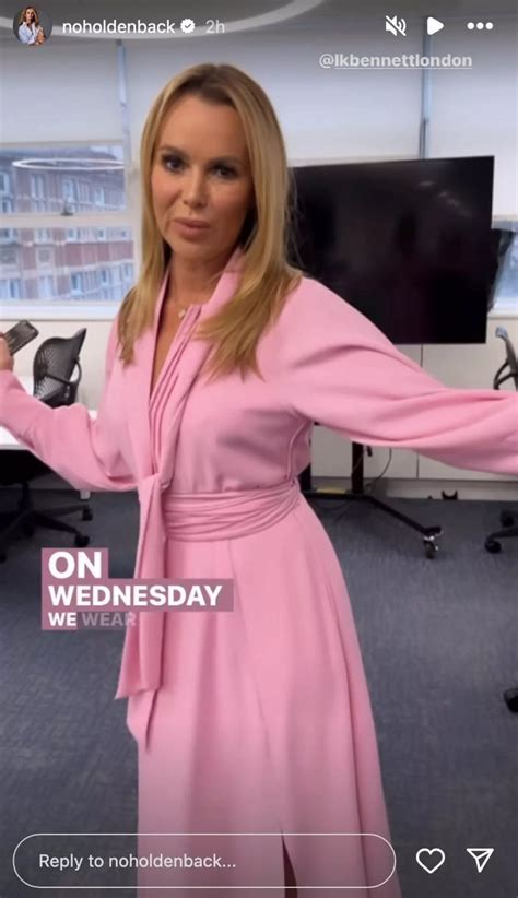 Amanda Holden Embraces Elegance Without Bra In Pink Dress Feeling