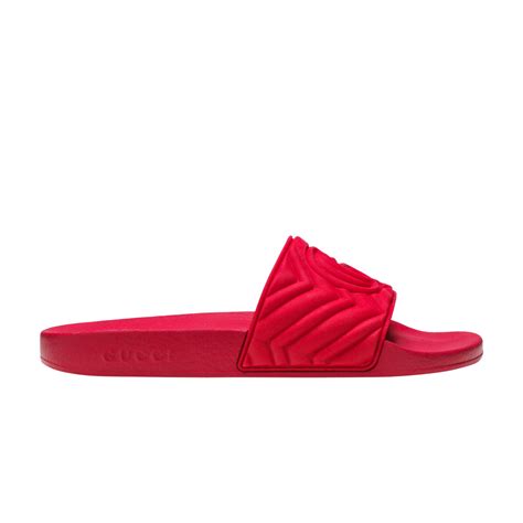 Gucci Logo Slide Red Editorialist