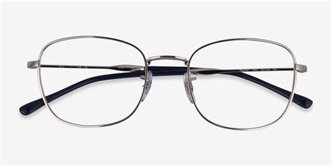 Ray Ban Rb6497 Oval Silver Frame Eyeglasses Eyebuydirect Canada