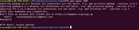 RubyGems Syntax And Various Commands Of RubyGems